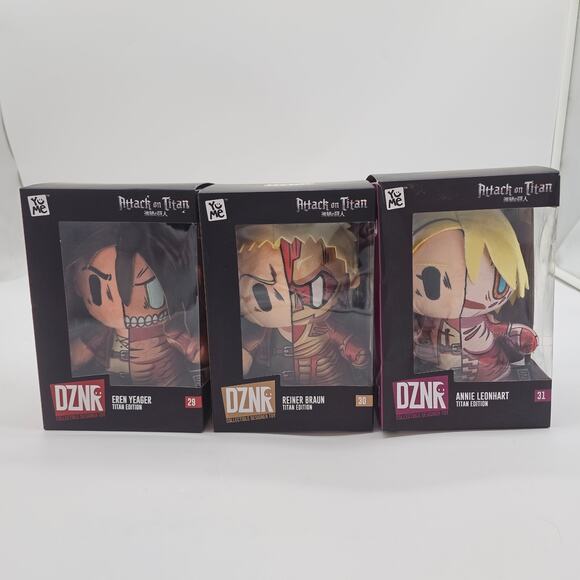 Yu Me | Toys | Yume Dznr Attack On Titan Collectible Designer Plush Set ...